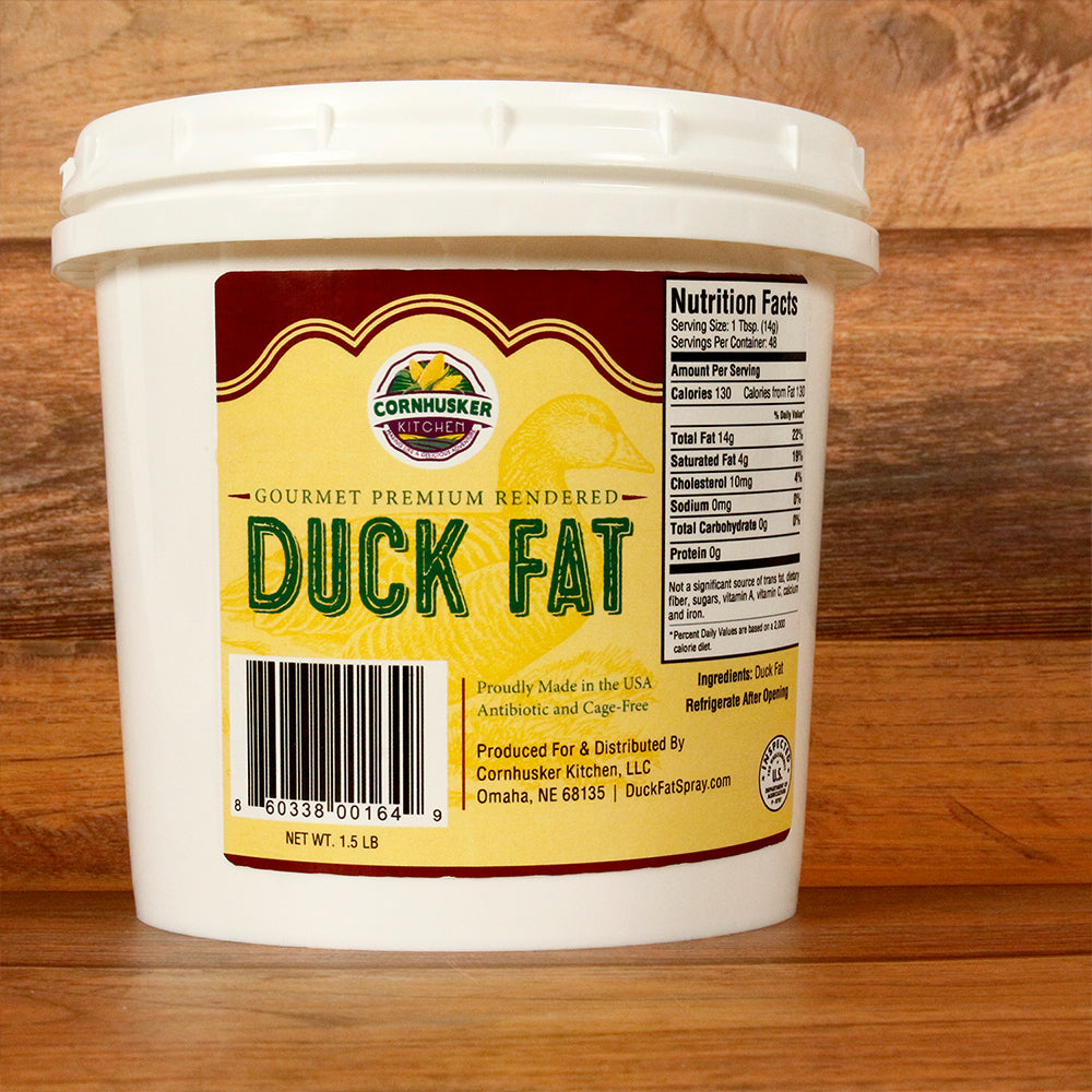 Cornhusker Kitchen Premium Rendered Duck Fat Gluten Free 1.5 Pound ...