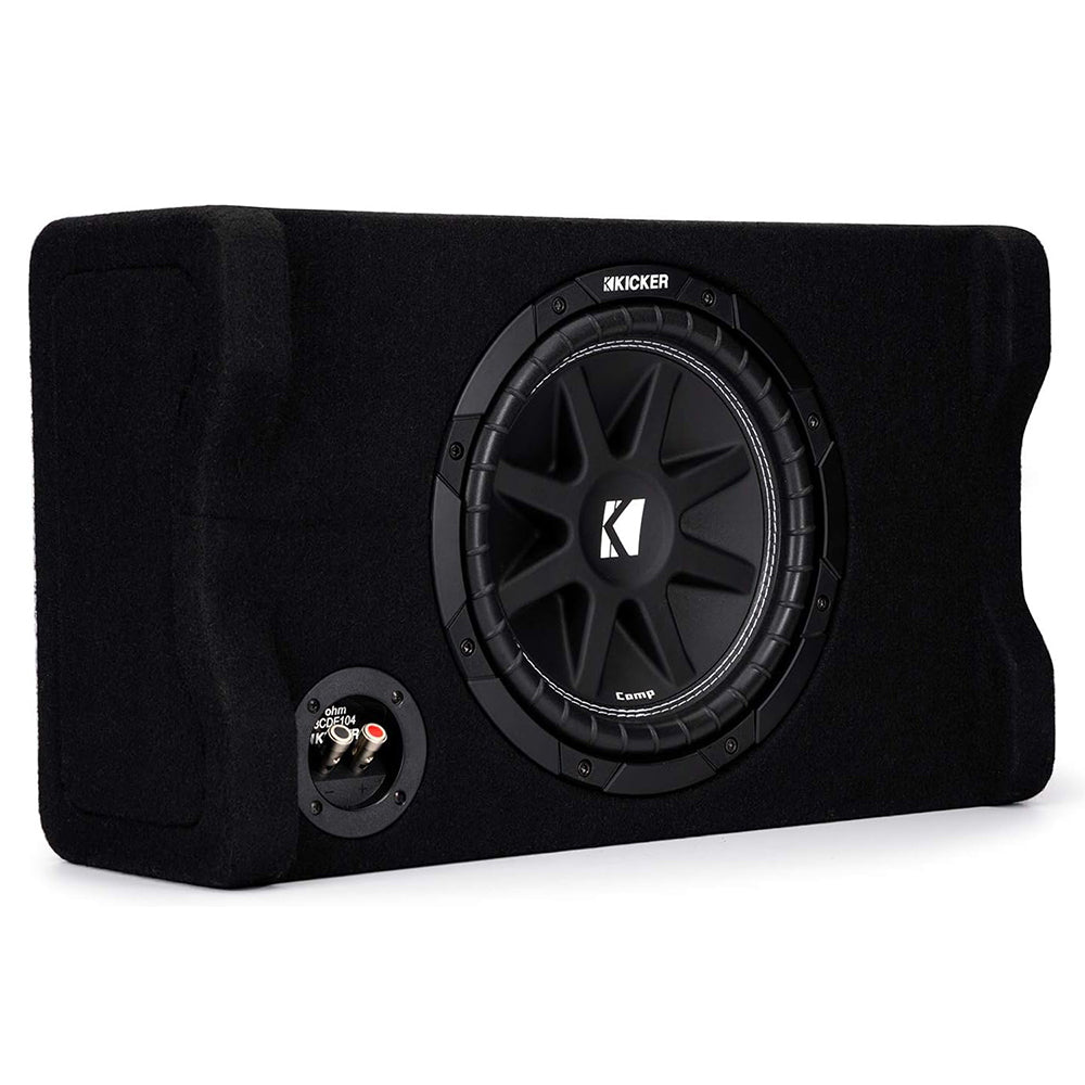 Kicker Comp 10" Down Firing Loaded Subwoofer Enclosure 4 Ohm 150W Rms ...