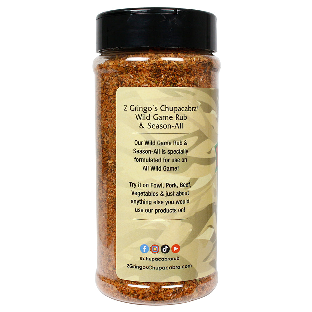 2 Gringos Chupacabra Wild Game Rub All Purpose Seasoning 12 Ounce Shak ...