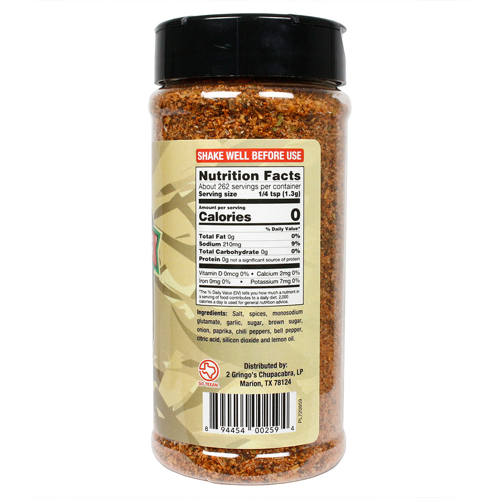 2 Gringos Chupacabra Wild Game Rub All Purpose Seasoning 12 Ounce Shak ...