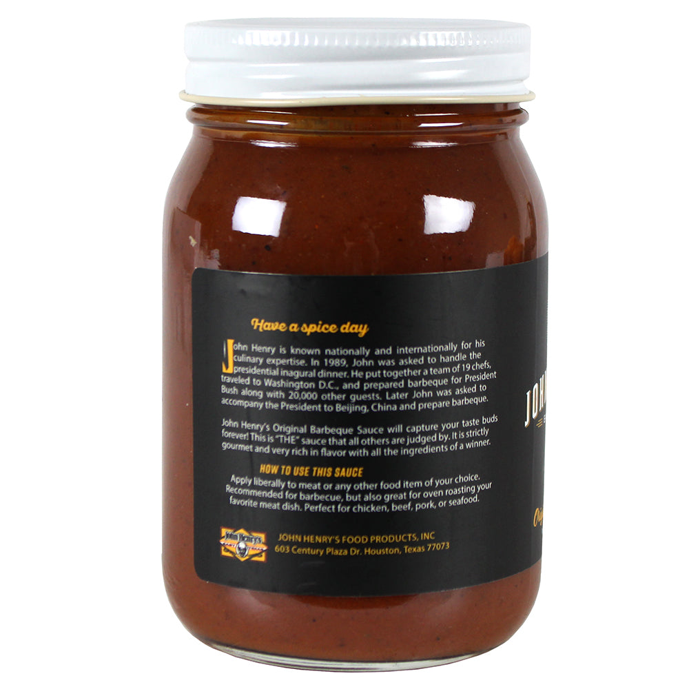 John Henry's Store Original East Texas BBQ Sauce 16 Oz Jar 55130 ...