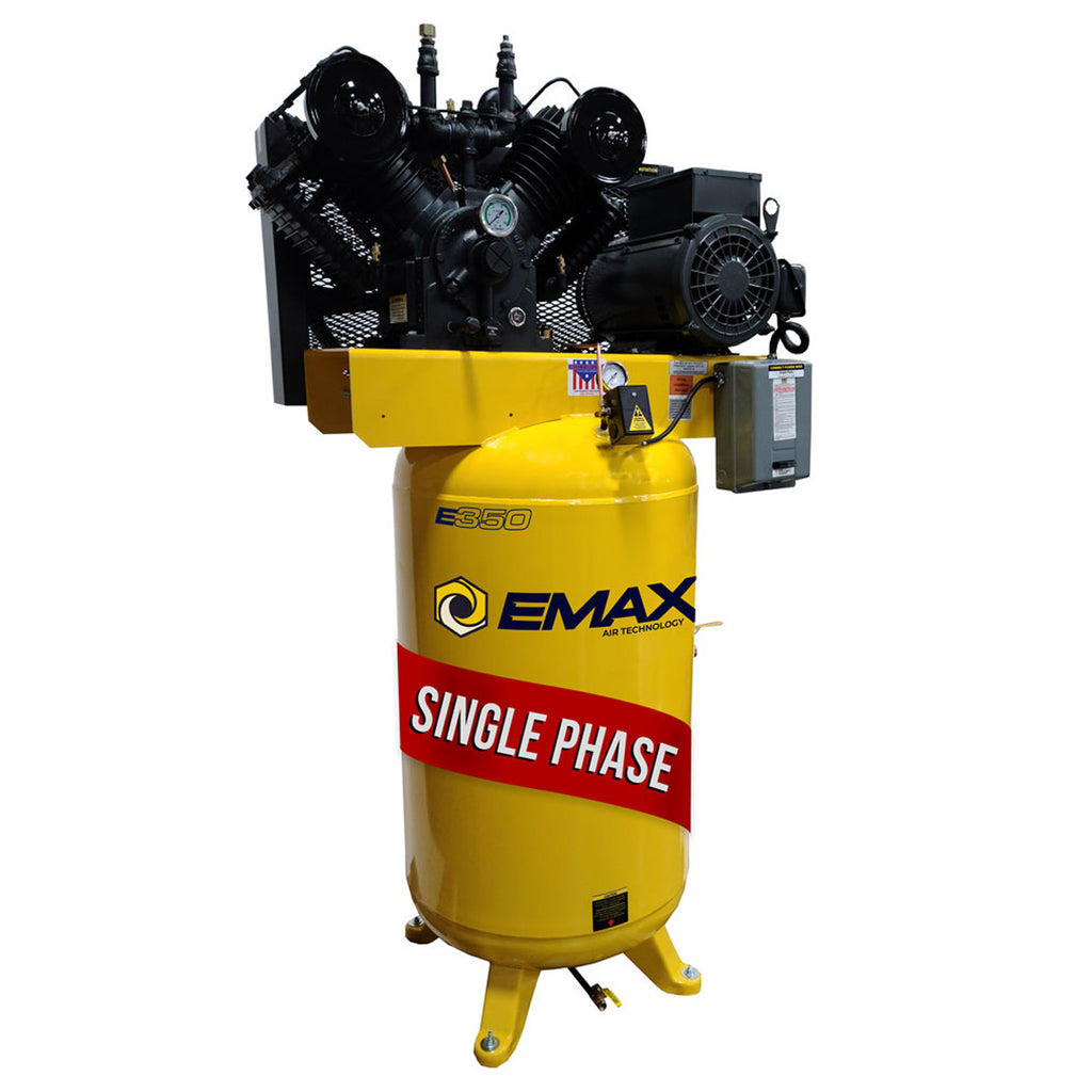 EMAX 10 HP 80 Gallon 38 CFM @ 100 PSI Air Compressor 2 Stage 1 Phase E ...