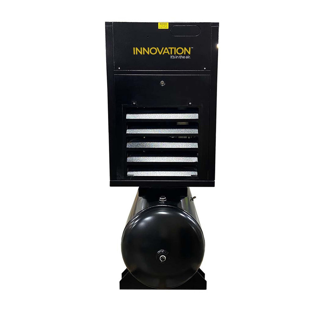 10HP 3PH Fixed Speed Industrial Rotary Compressor 120 Gal Horizontal T ...