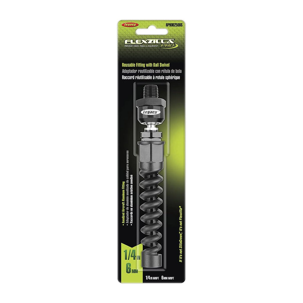 Flexzilla 1/4" Ball Swivel Air Hose Field Repairable Hose Replacement ...