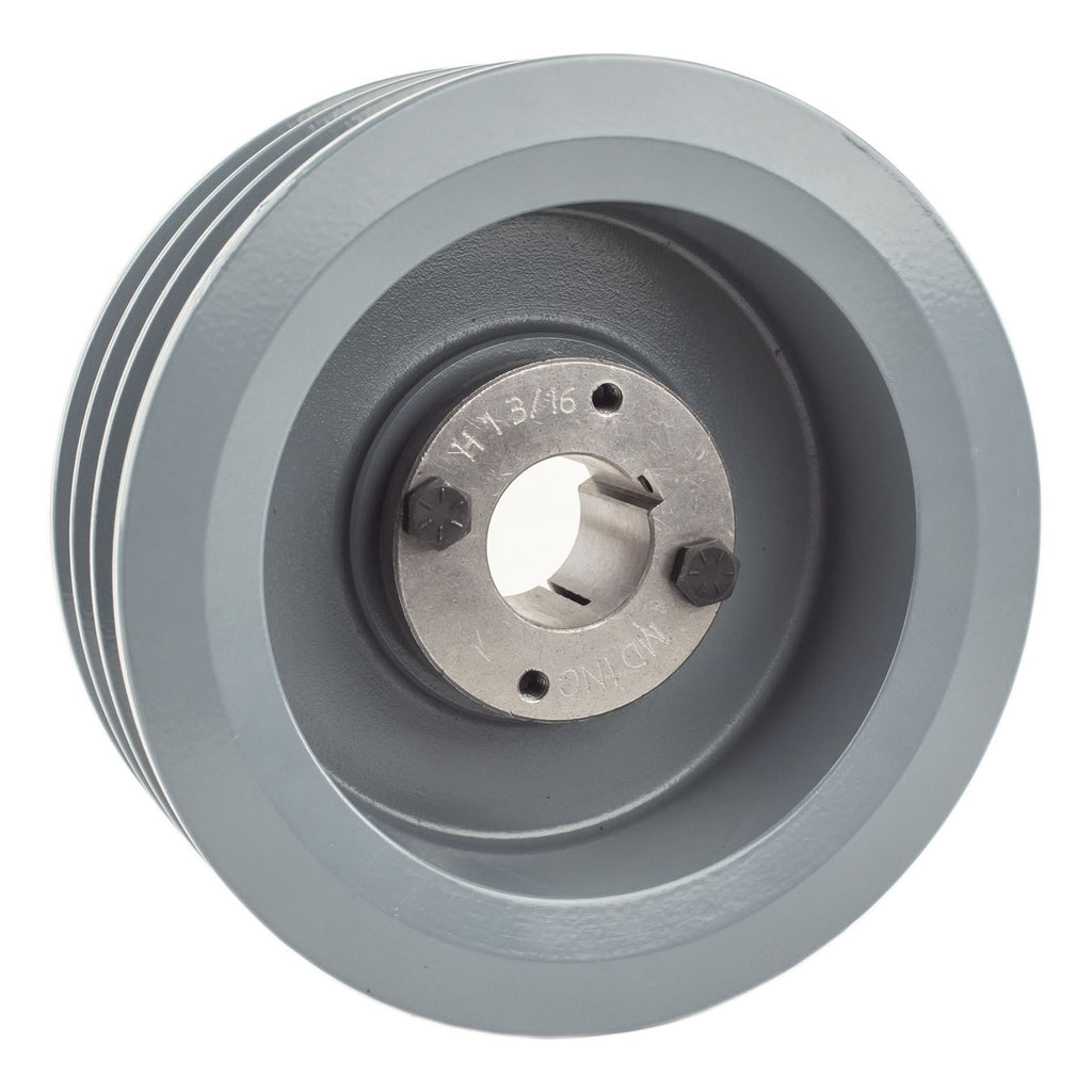 5.5" Triple Groove Pulley fits B Section V-Belt 5L with 1-3/16" Sheave ...