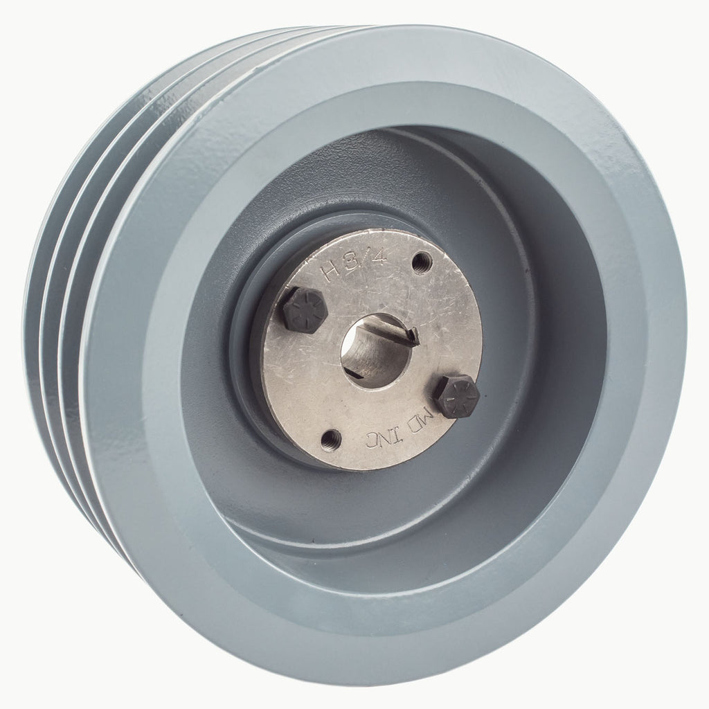 6.5" Triple Groove Pulley fits B Section V-Belt 5L with 3/4" Sheave Bu ...