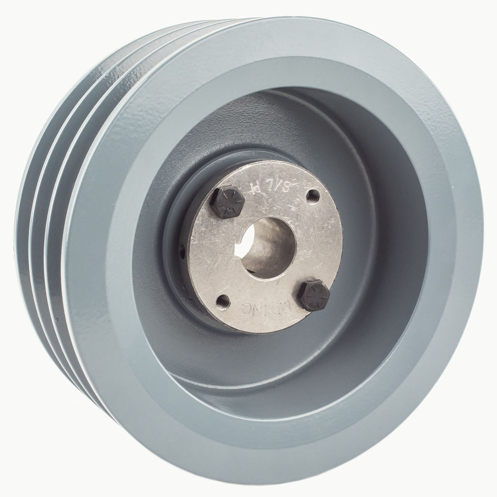5.5" Triple Groove Pulley fits B Section V-Belt 5L with 7/8" Sheave Bu ...