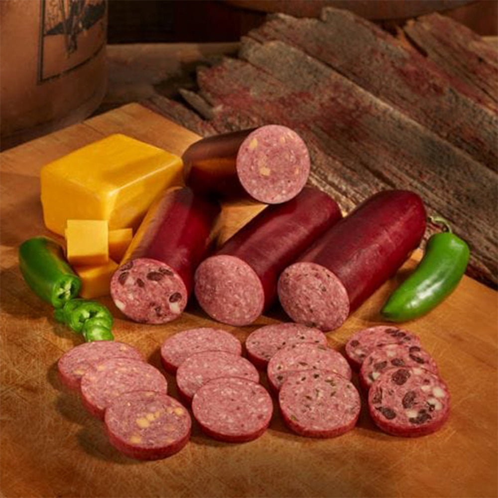 Hewitt's Meats Award Winning Cheddar Jalapeno Summer Sausage 1 Stick 2 ...
