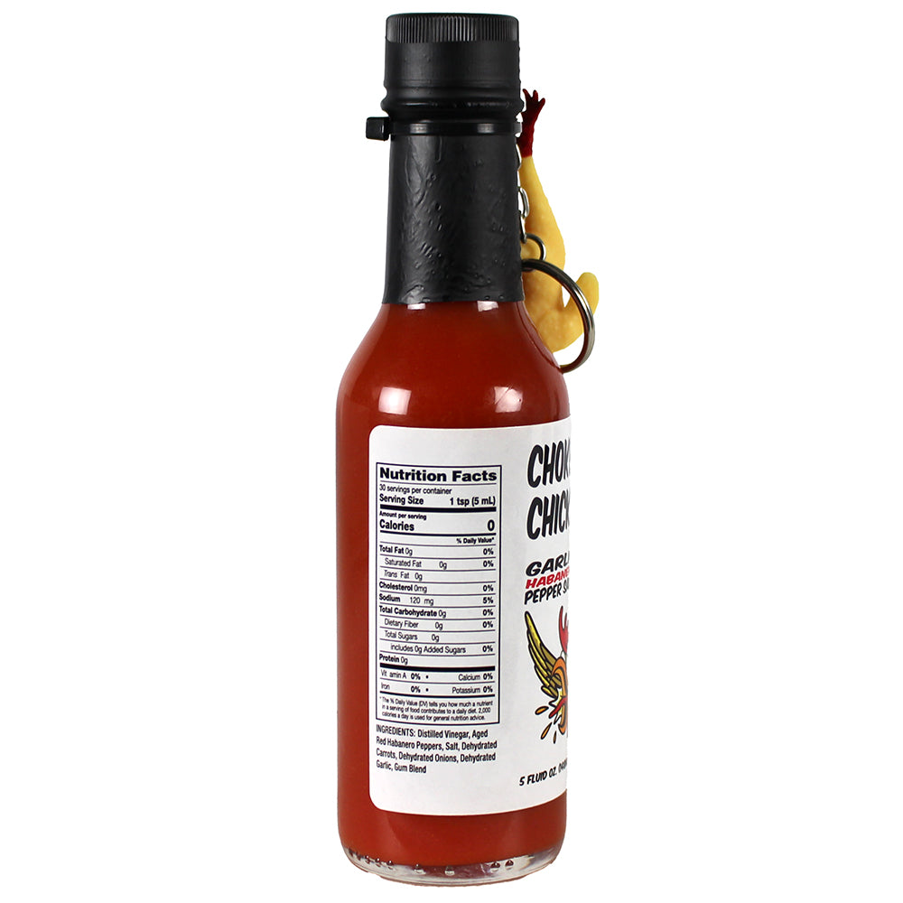 Choke Your Chicken Garlic Habanero Pepper Hot Sauce Spicy 5 oz Bottle ...