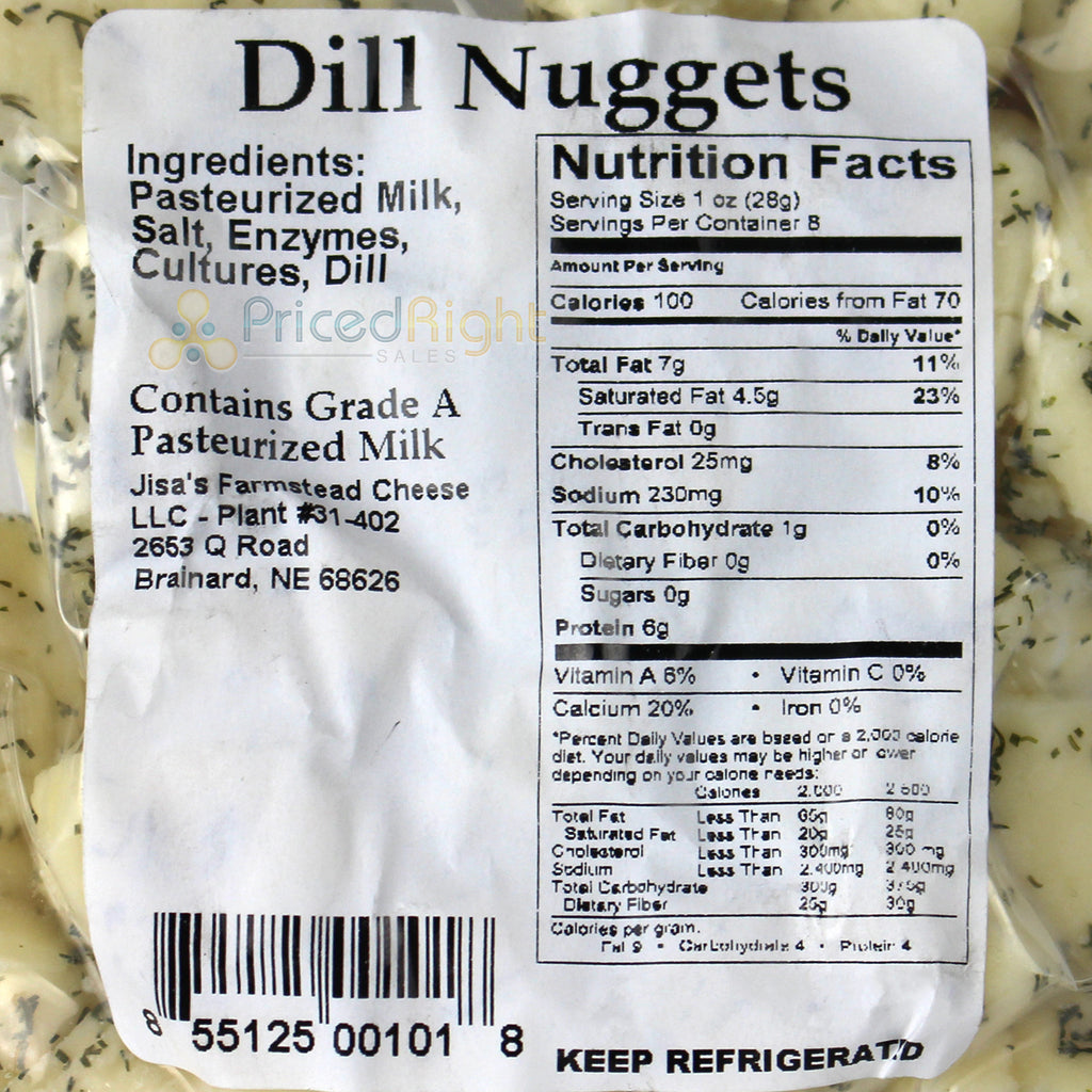 Jisa's Dill Flavored Cheese Nuggets 8 Oz Gluten Free Hand Crafted JISA ...