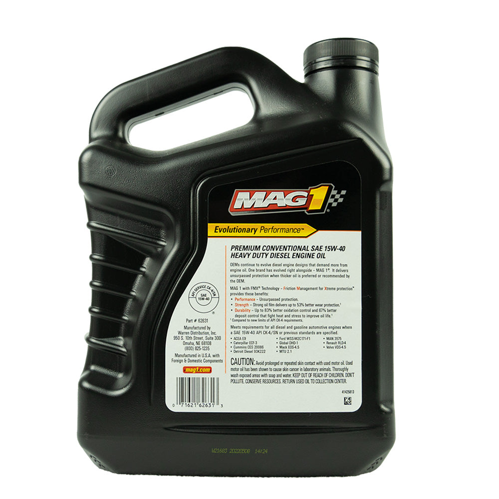 MAG1 15W-40 CK-4 Conventional Diesel Engine Oil – 1 Gallon – MAG162631 ...