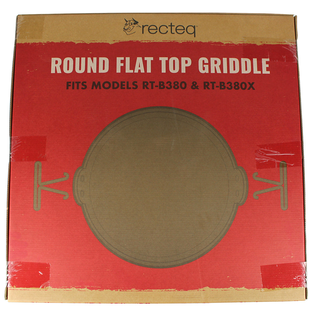 Recteq Round Flat Top Griddle 21.25" Fits RT-B380 RT-B380X Carbon Stee ...