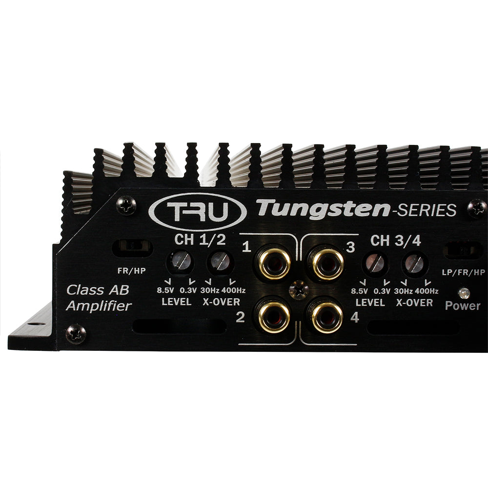 TRU Technology Tungsten Series Car Audio 4-Channel Amplifier With Alum ...