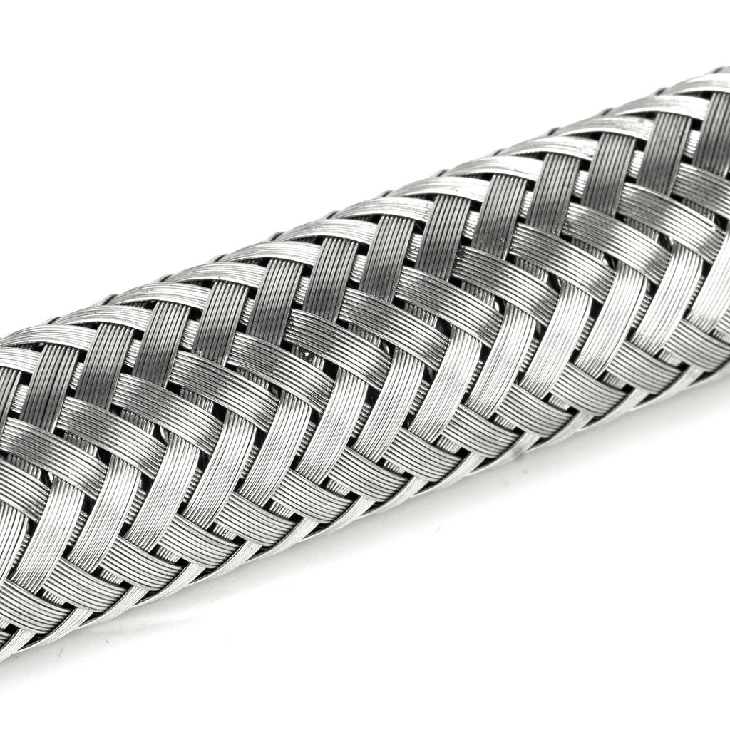 1/2" x 24" Stainless Steel Compressed Air Line Metal Flex Hose Compres ...