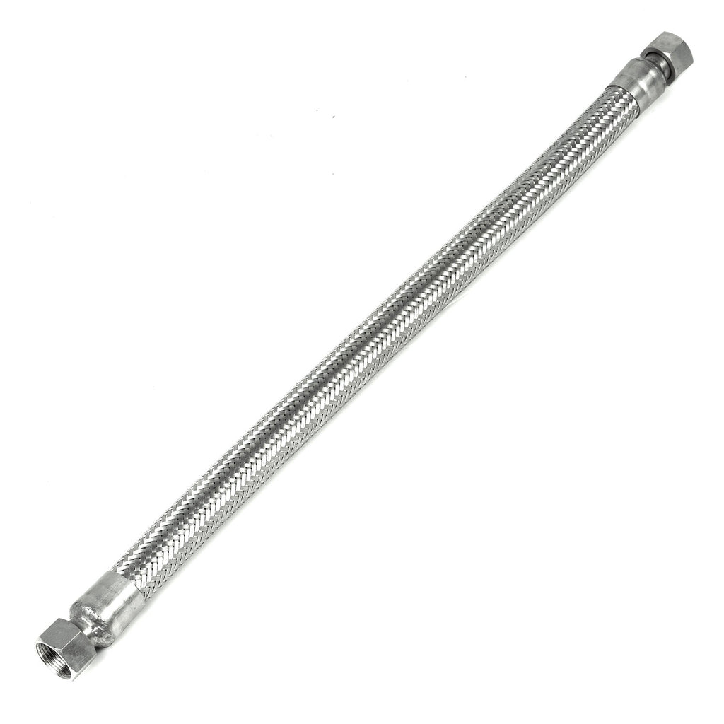 3/4" x 24" Stainless Steel Compressed Air Line Metal Flex Hose Compres ...