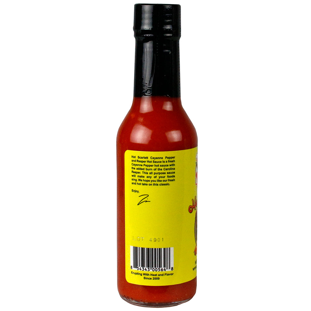Volcanic Peppers Hot Scarlett Cayenne and Reaper Hot Sauce 5 oz Medium ...