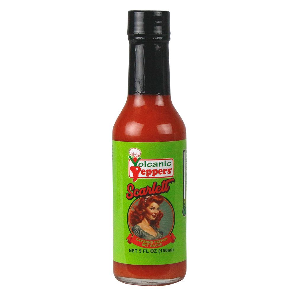 Volcanic Peppers Scarlett Cayenne Pepper Hot Sauce 5 oz Mild Heat VPSC ...