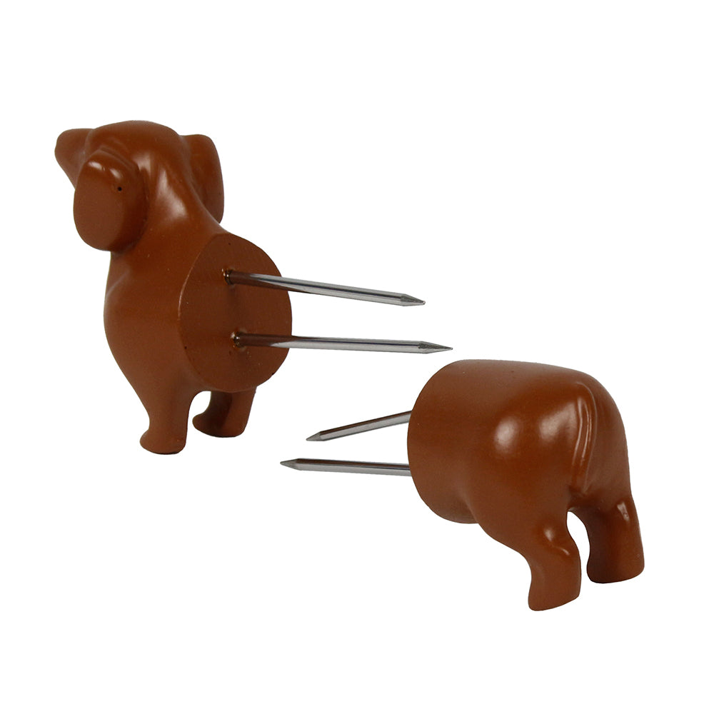 Mr Bar-B-Q Dog Corn Cob Holders Stainless Steel Prongs 4 Pairs W/ Safe ...