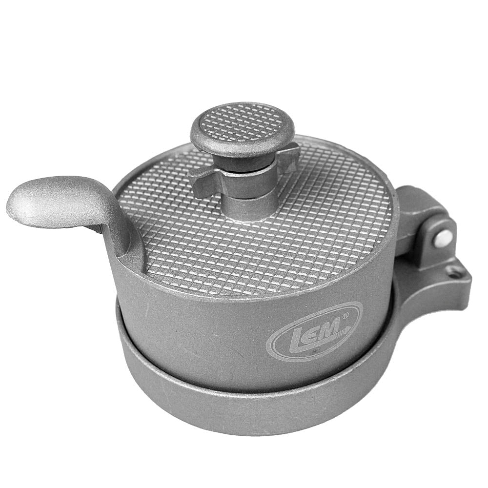 Burger Press Heavy Duty Non-Stick Adjustable Locking Wing Nut LEM Prod ...