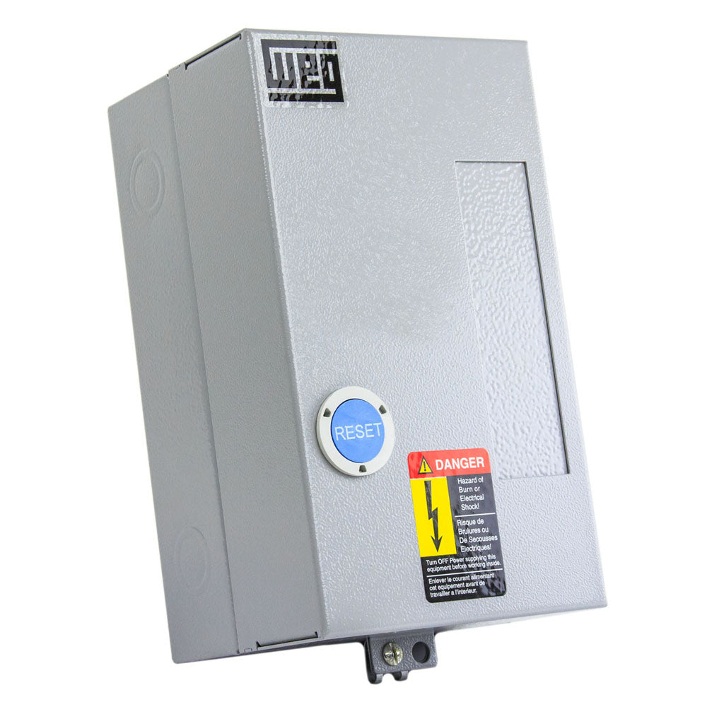 WEG 1 HP 1 Phase Magnetic Starter NEMA 1 208-240V 5.6 - 8 Amp ESWS-9V2 ...