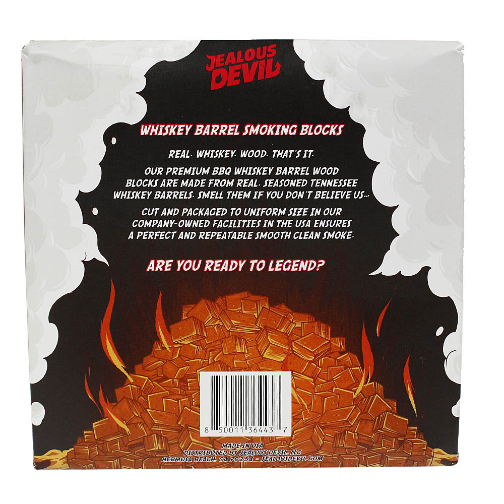 Jealous Devil Smoke Whiskey Barrel Blocks Real Hard Wood 8 LBS JDSMOKE ...