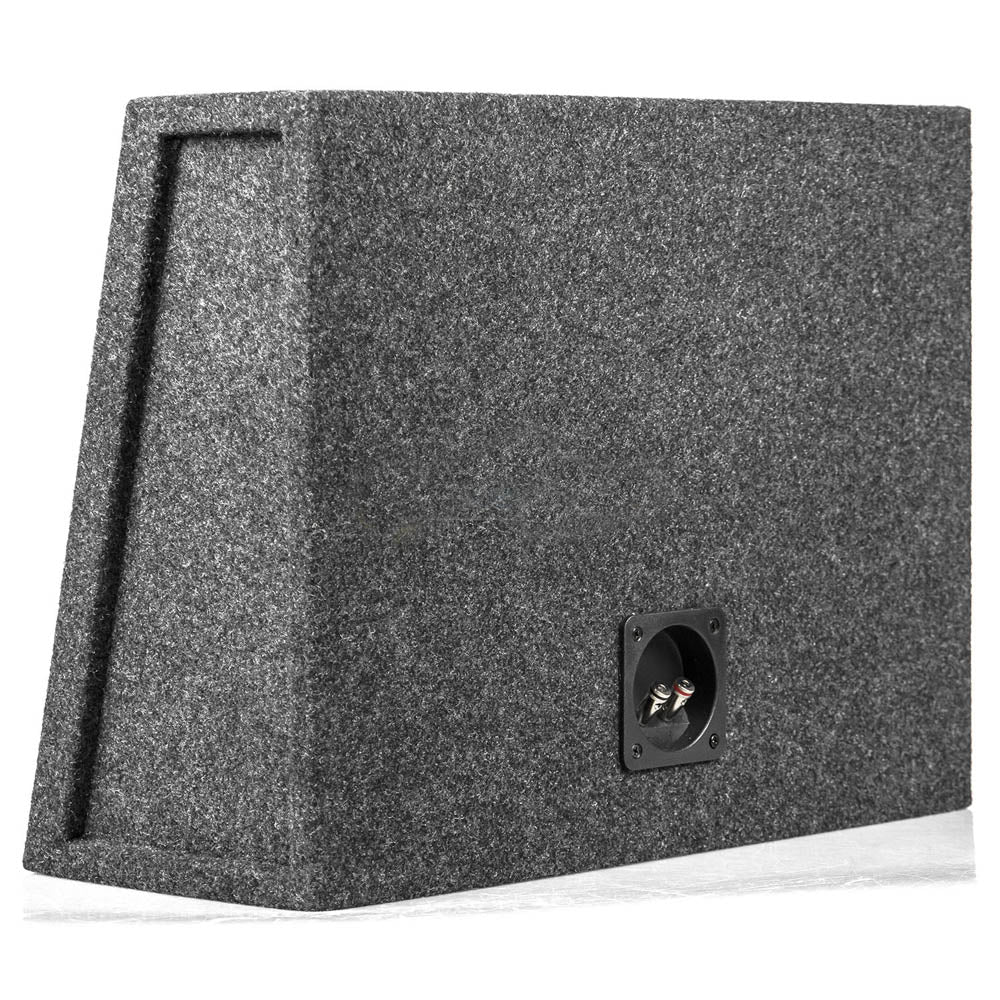 Sealed 10" Subwoofer Truck Box Slanted Enclosure Single Sub RI Audio 1 ...