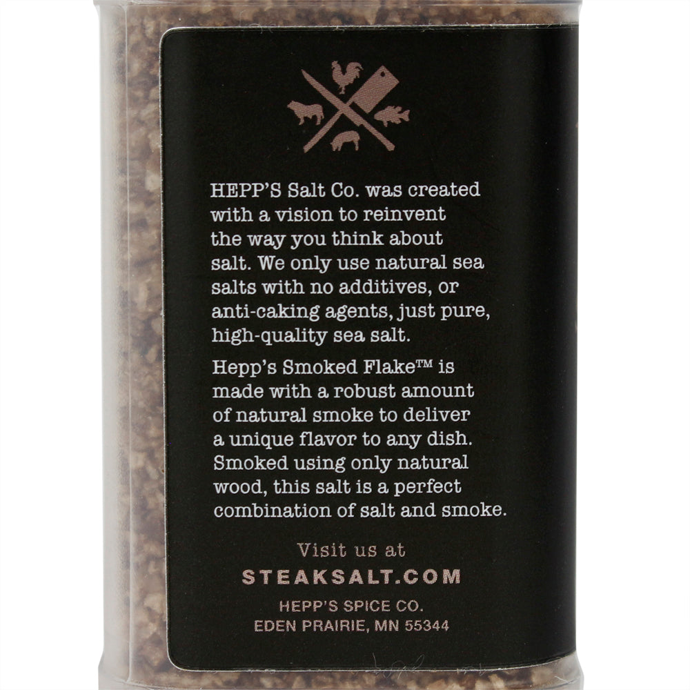 Hepp's Smoked Flake Steak Salt From Organic Sea Salt For Meat & Veggie ...
