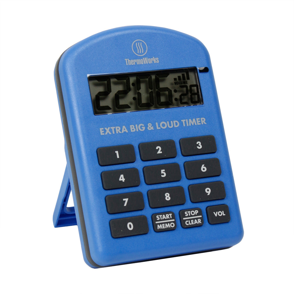 ThermoWorks Extra Big & Loud Timer Volume Control Splash Proof W/ Stan ...