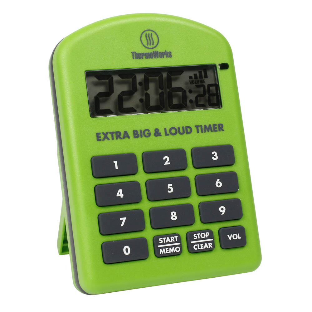 ThermoWorks Extra Big & Loud Timer Adjustable Volume Splash Proof W/ S ...